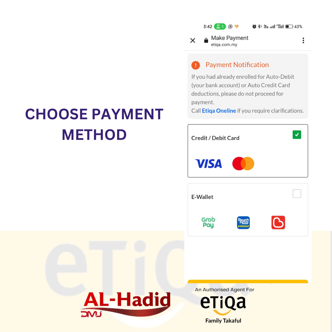 Bayaran melalui ETIQA+ Apps dan Jompay All Bank Online untuk policy ...